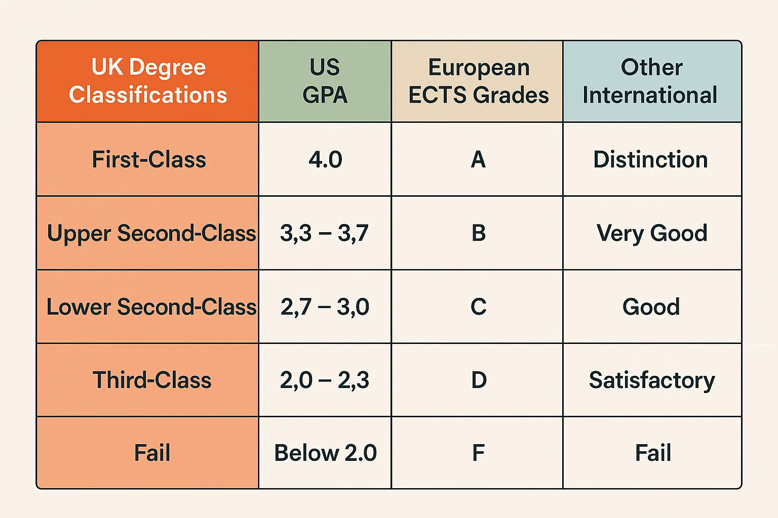UK University Grading System Guide 2025